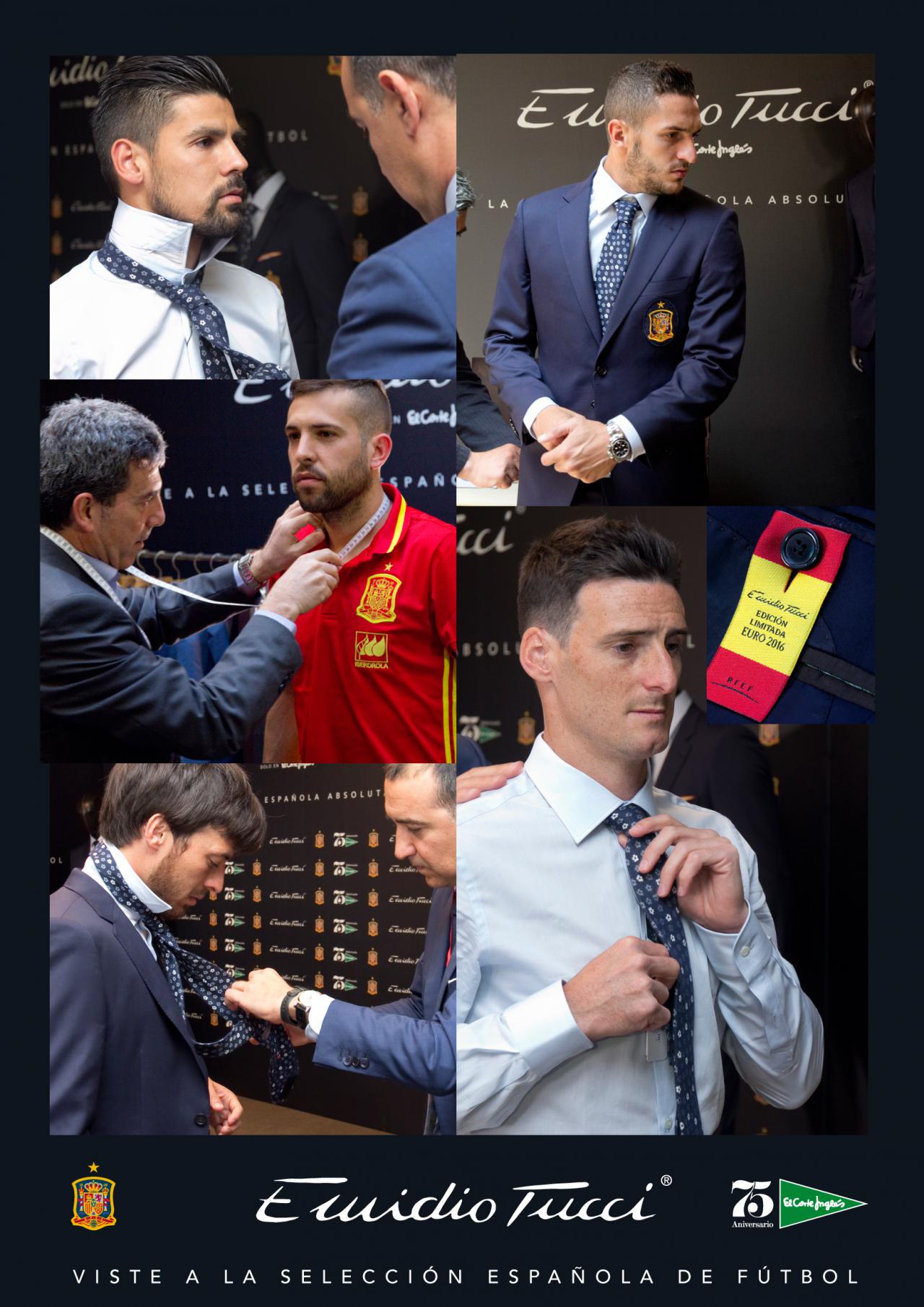 La Roja se estrena en la Eurocopa vestida de Emidio Tucci | Inout Viajes